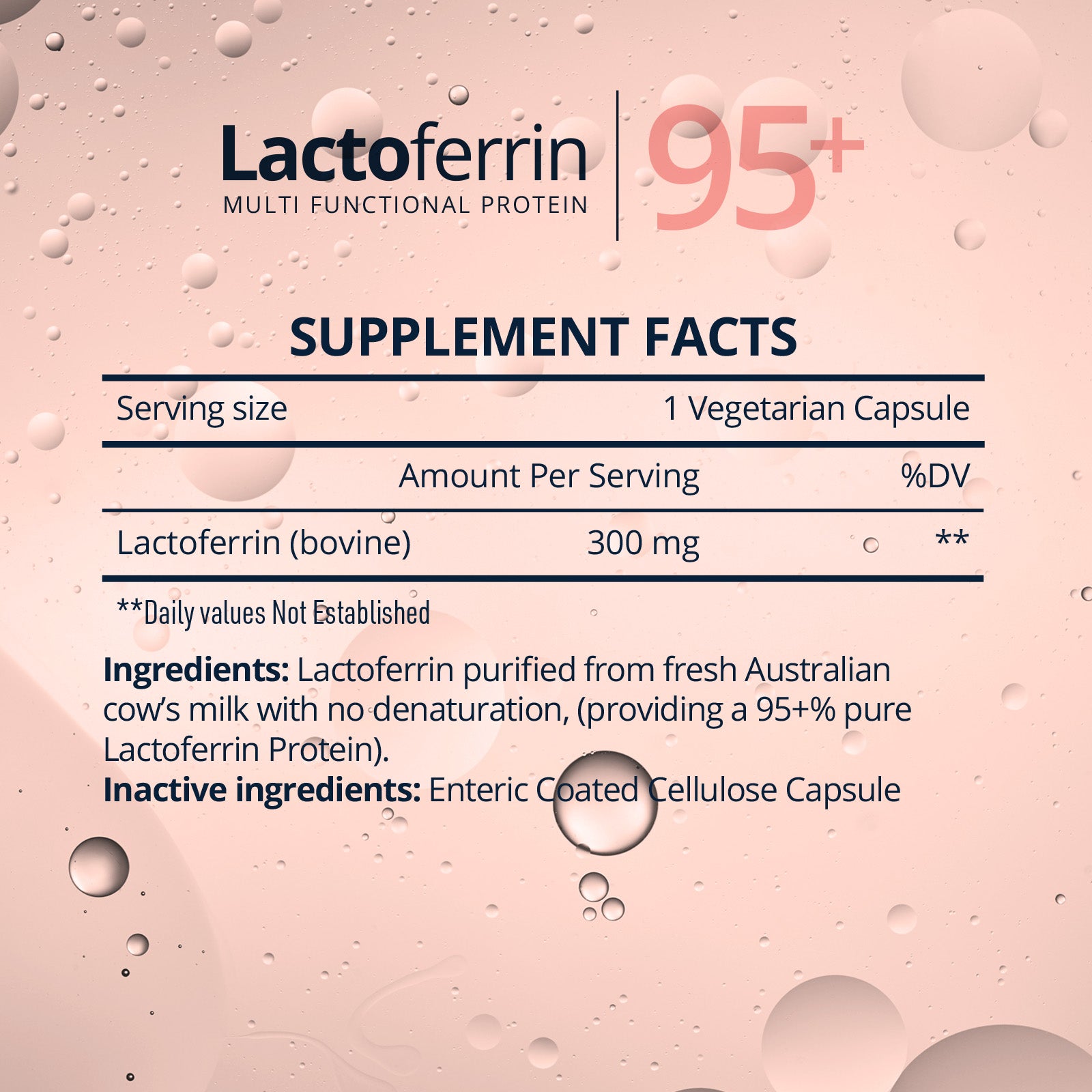 Lactoferrin Powder Capsule 300mg – Lactoferrin Co.